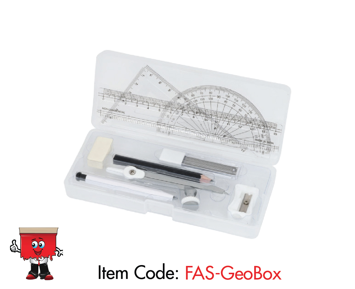 School Geometry Set, 9 pcs