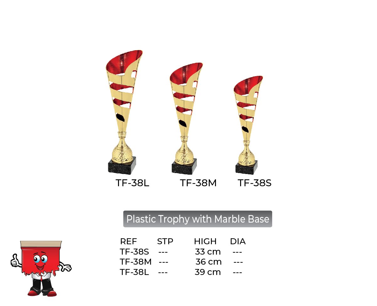 Plastic Trophy with Marble Base