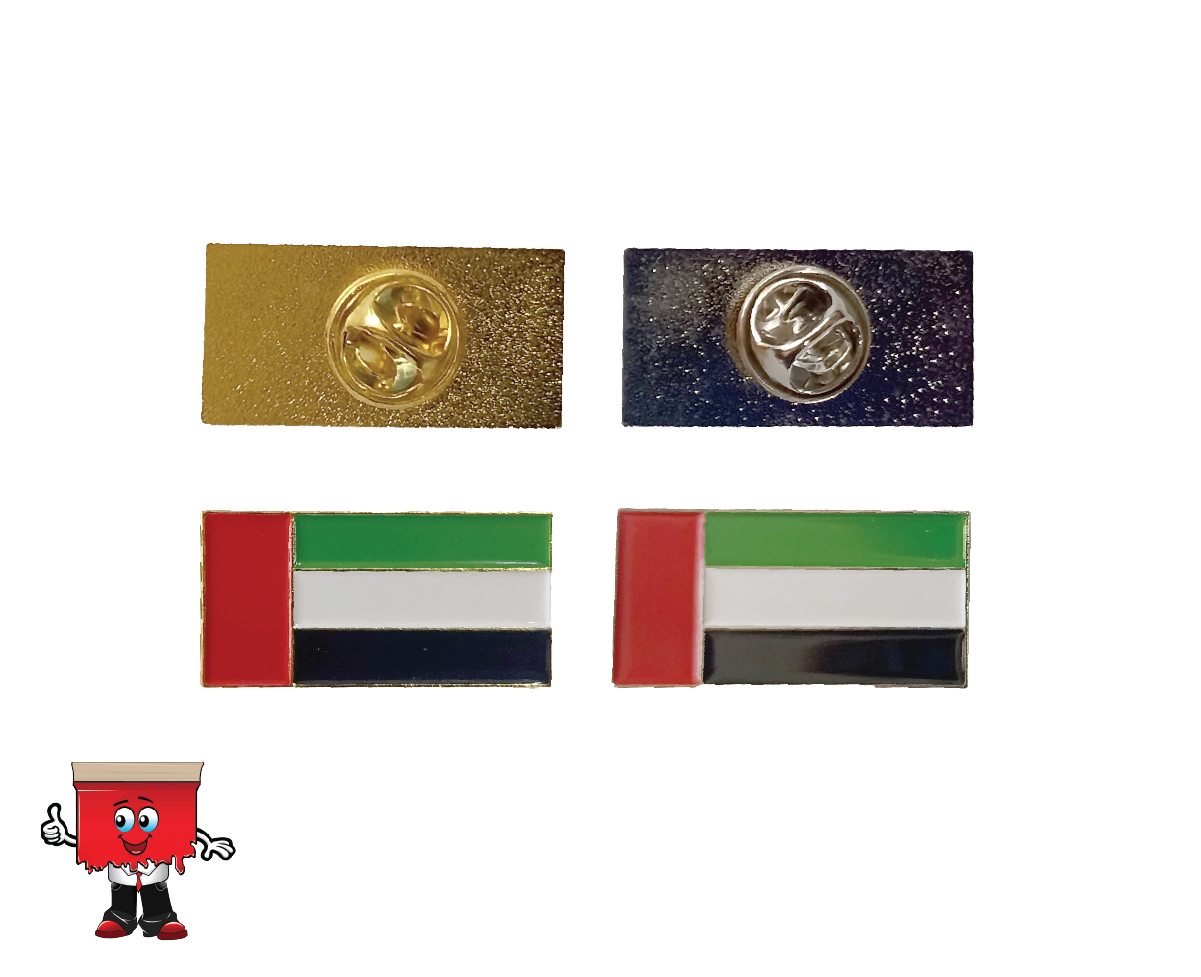 UAE Flag Pin with butterfly clutch