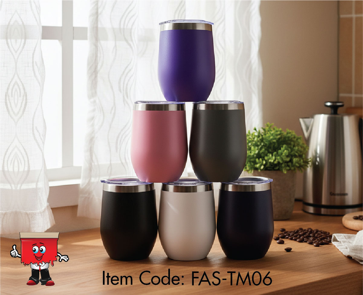 Double Wall SS Cup with Clear lid- 300ml