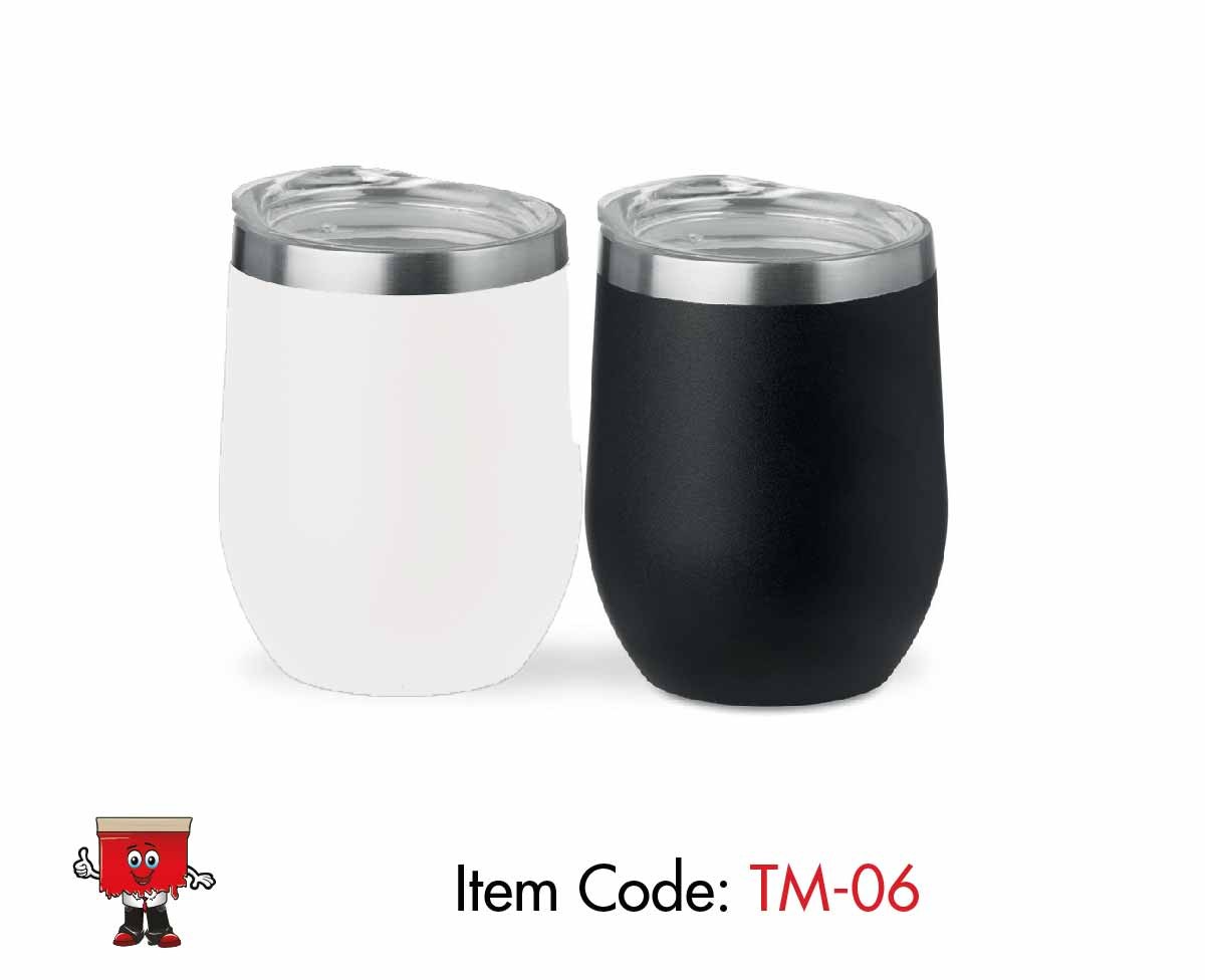 Double Wall SS Cup with Clear lid- 300ml