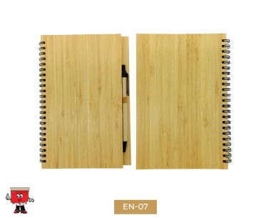 Eco-friendly Bamboo Notebook with Pen
