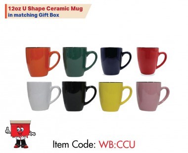 U Shaped Ceramic Mug